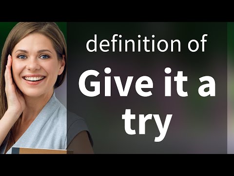 Give it a try — what is GIVE IT A TRY definition