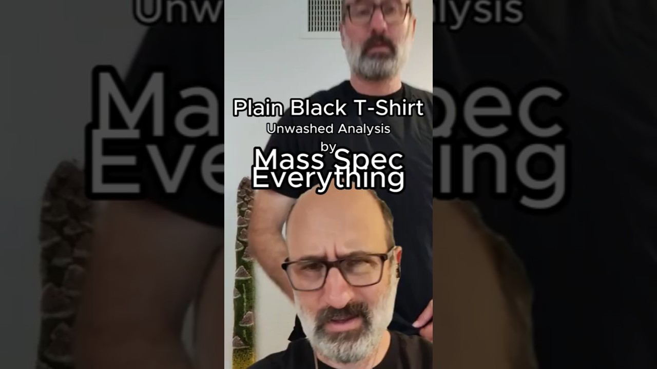 Plain Black T-Shirt - Unwashed Analysis by LCMS and GCMS - Mass Spec Everything