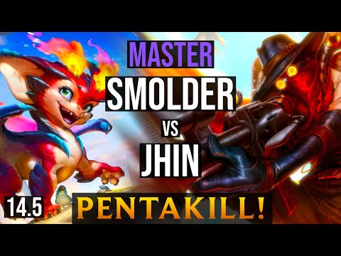 SMOLDER Bot vs JHIN | EUNE Master - Patch 14.5