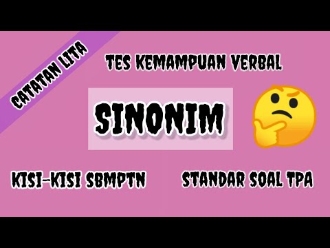 Sinonim || Kisi - Kisi Sbmptn || Standar TPA