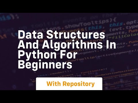 data structures and algorithms in python for beginners