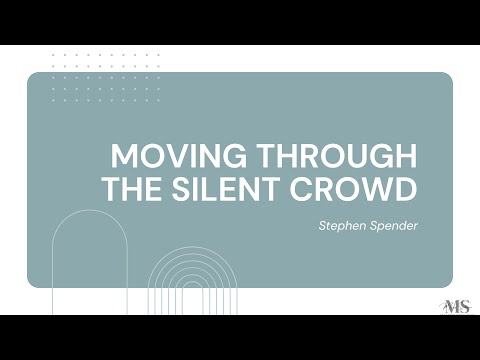 Moving Through the Silent Crowd (IEB Poetry 2023-2025)