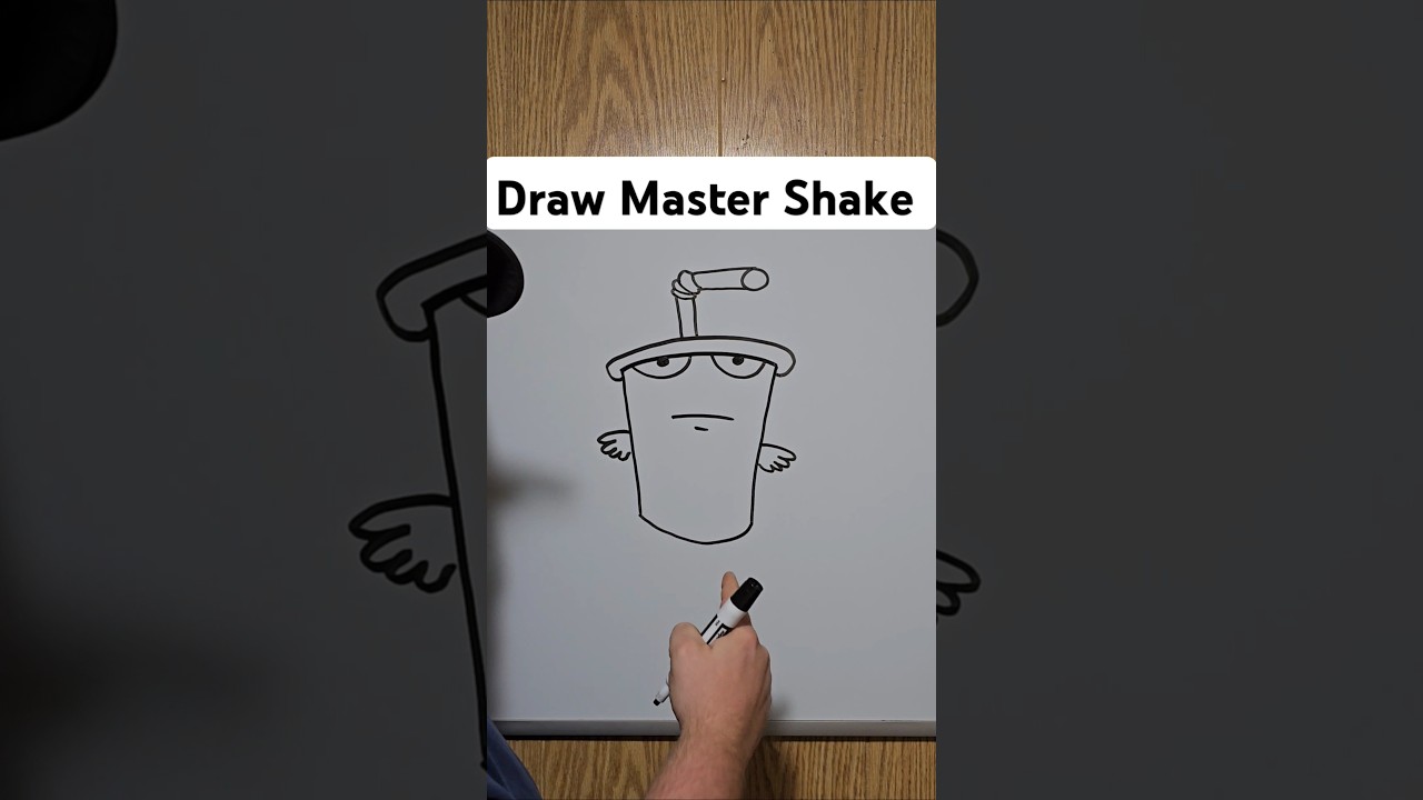 How to draw Master shake from aqua teen hunger Force