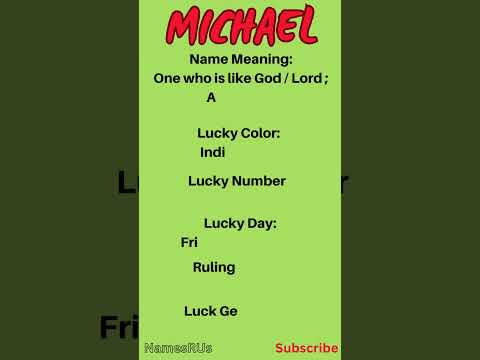 Michael Name Meaning #shorts #youtubeshorts #shortsvideo #namemeaning #michael