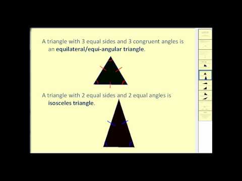 Angle Relationships and Types of Triangles
