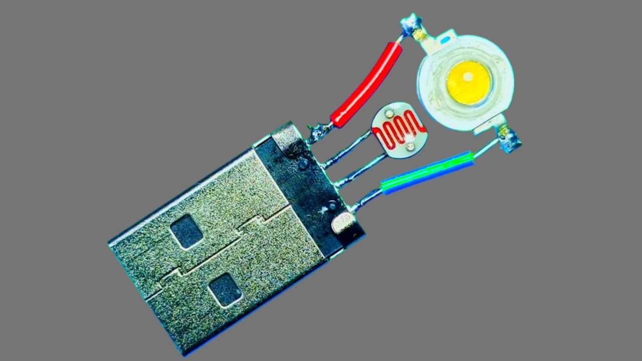 Make an Automatic Light Sensor Circuit with USB 5v Dc