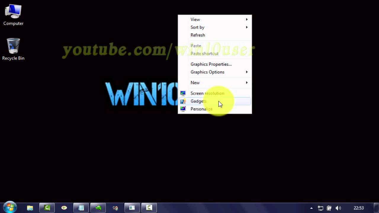Windows 7 : How to add or remove clock gadgets in desktop