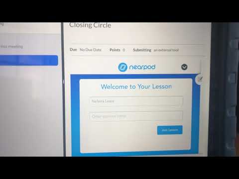Student Tutorial: How to join Nearpod Lesson in Canvas