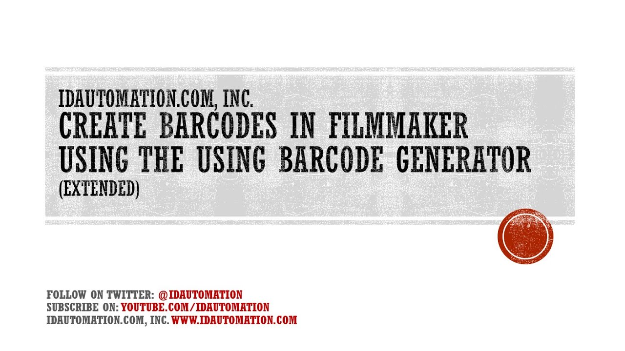 Create a #Barcode-in-FileMaker (12 and up) using the IDAutomation Native Generator (Custom Formulas)