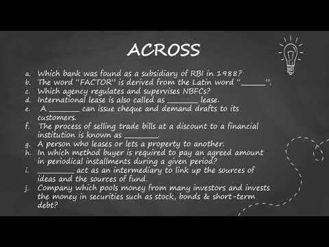 Financial Market (CROSSWORD) / Activity 2 / Group 2