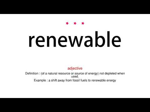 How to pronounce renewable - Vocab Today