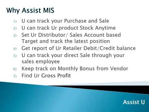 Assist MIS , a Software for Telecom Distributor to handle MIS