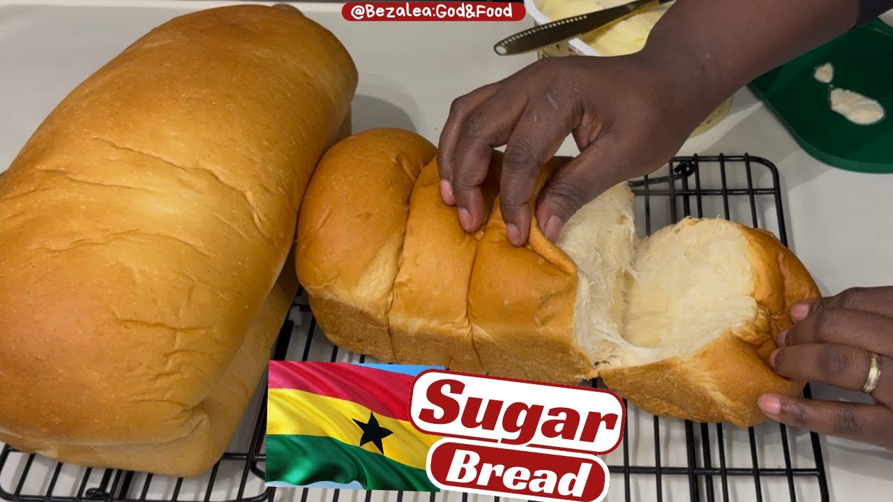 Ghana Bread Recipe||How to Make Authentic Ghana 🇬🇭 Sugar Bread like a PRO @bezalea