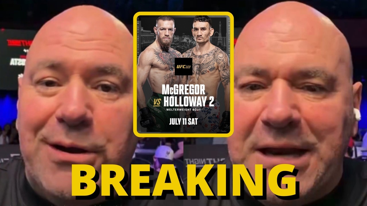 Dana White announces Conor McGregor vs Max Holloway at UFC 329