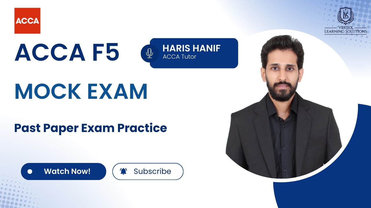 ACCA F5 PM Mock Exam | Full Past Paper Exam Practice for Performance Management