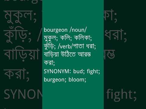 bourgeon Meaning in Bengali | bourgeon শব্দের অর্থ কী? | Ovinary