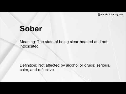 Sober Meaning