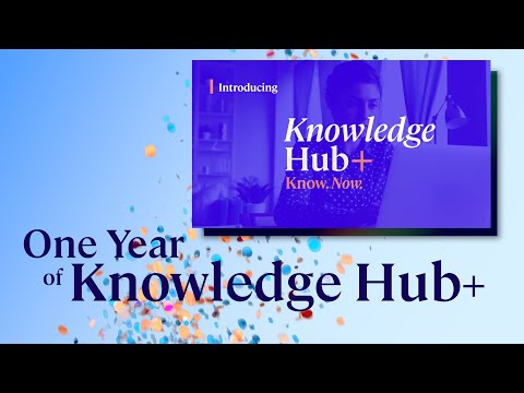 Happy Birthday Knowledge Hub+!