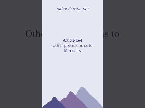Article 164 Indian Constitution