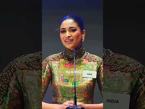 "Nandani Gupta shines with 'Project Ekta', spreading unity and purpose at Miss World 2023 💖🌟🙏"