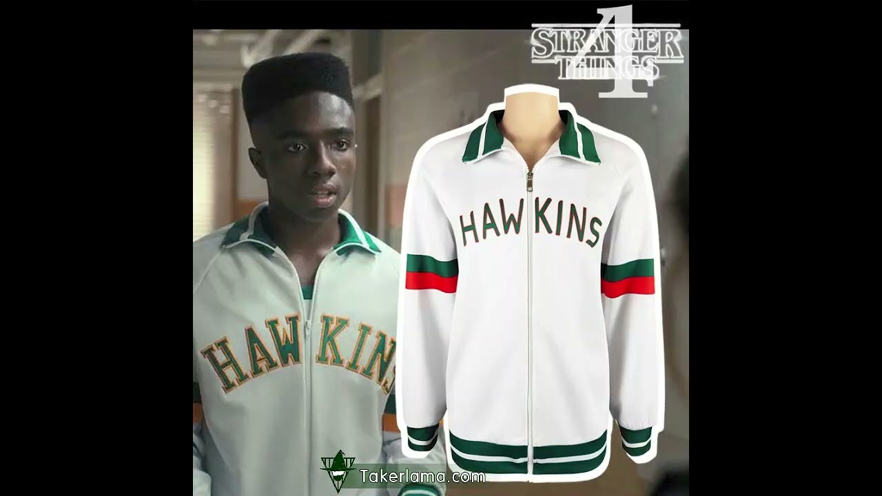 Takerlama Stranger Things 4 Lucas Sinclair White Costume