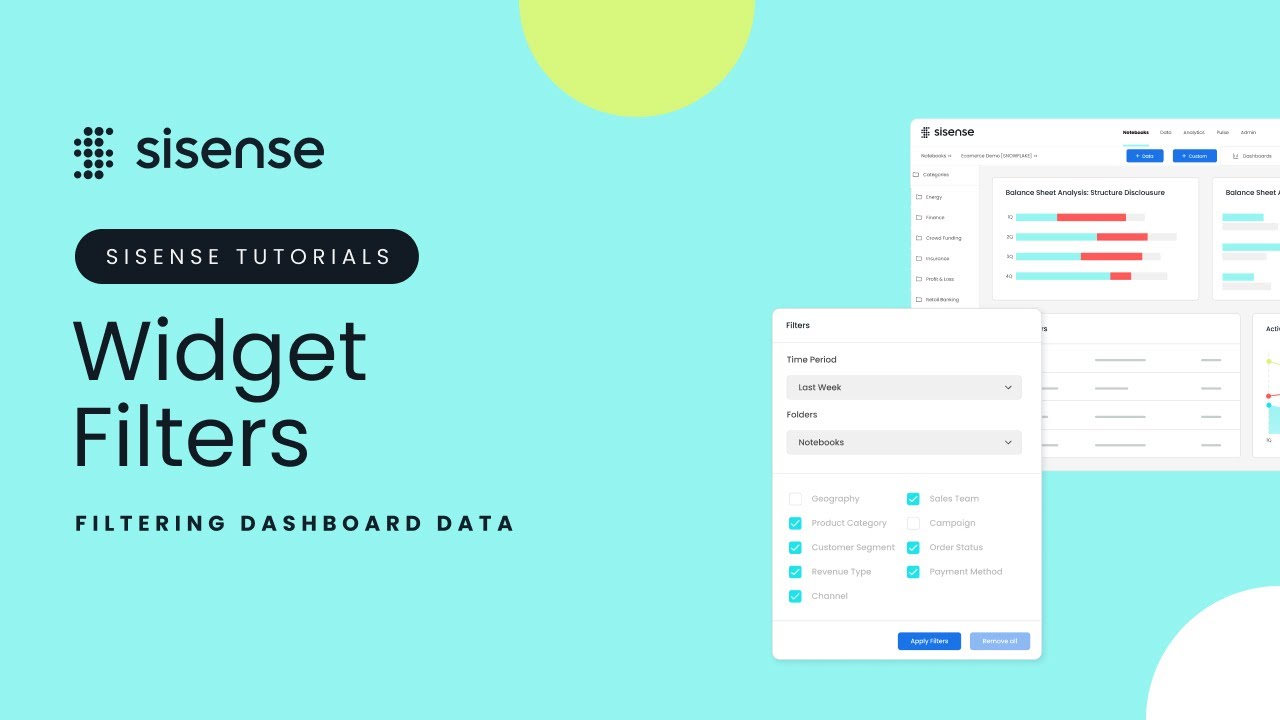 Widget Filters | Sisense Tutorials: Filtering Dashboard Data