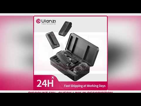 Ulanzi A100 Wireless Microphone Lavalier MIC for iPhone 16 15 Pro?Max? Camera Sound Recording Real-t