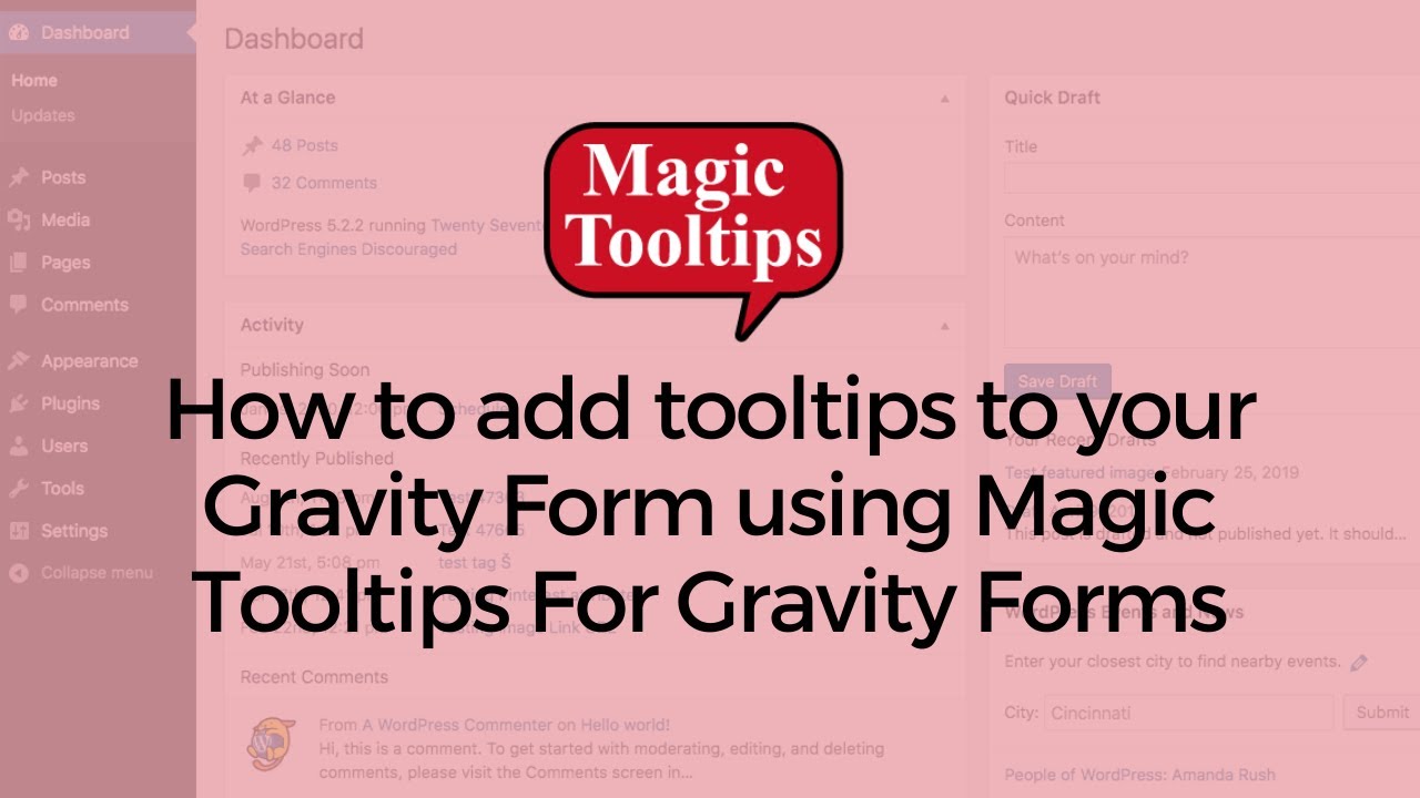 How to add tooltips to your Gravity Form using Magic Tooltips For Gravity Forms