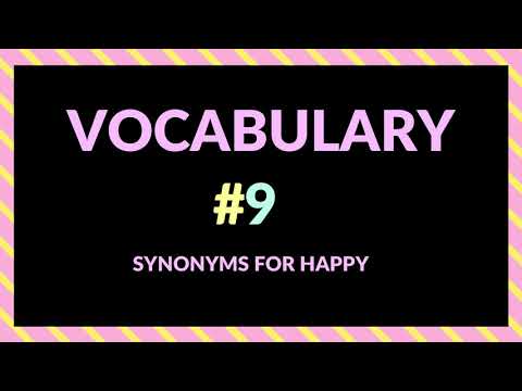 || Synonyms for Happy - Vocabulary || Learn with me || Sirisha Naga