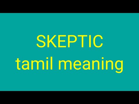 SKEPTIC tamil meaning/sasikumar
