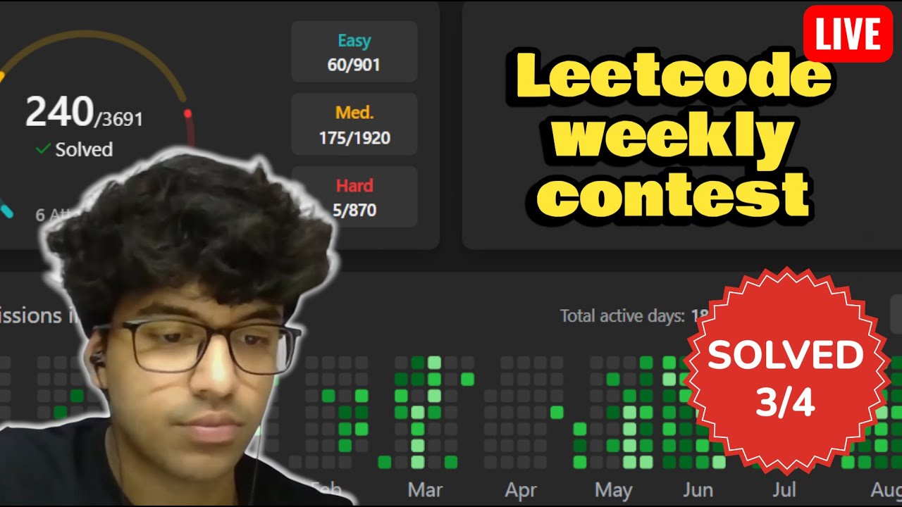 Leetcode weekly contest 480 | Live Attempt | Code hidden until contest ends....