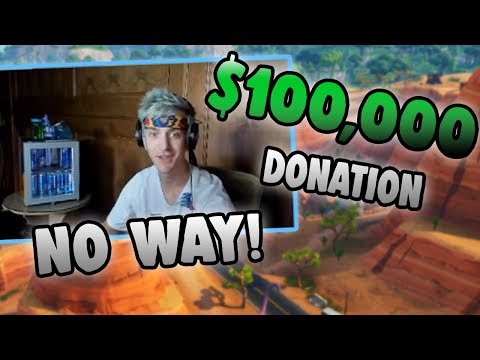 Ninja Gets A Real $100,000 Donation And A Llama Tattoo!!!