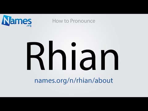 How to Pronounce Rhian