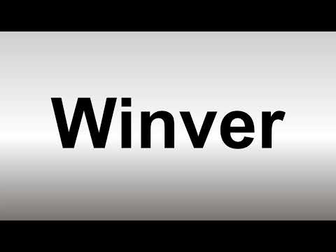 How to Pronounce Winver