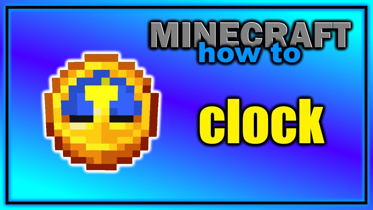 How to Craft and Use a Clock in Minecraft! | Easy Minecraft Tutorial
