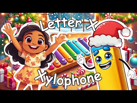 CHRISTMAS Alphabet Song! LEARN Letter X for Xylophone! ABC Song for Kids! HOLIDAY Music for Toddlers