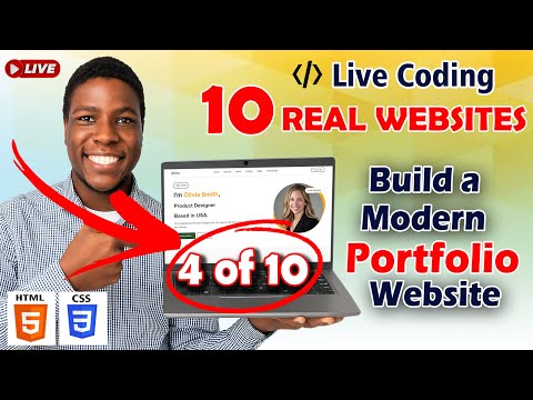 Responsive Portfolio Website Using HTML & CSS Only (#4 of 10)