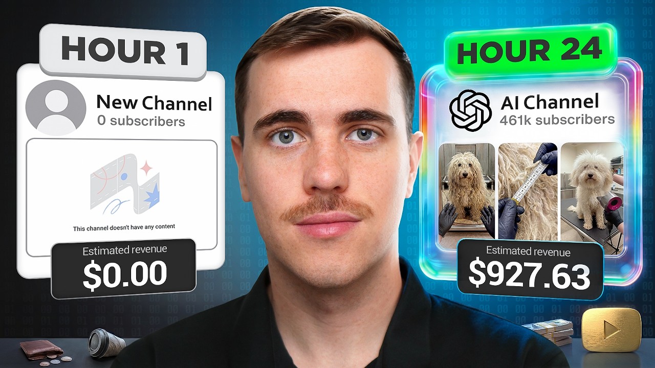 I BLEW UP a YouTube Channel in 24 Hours with AI