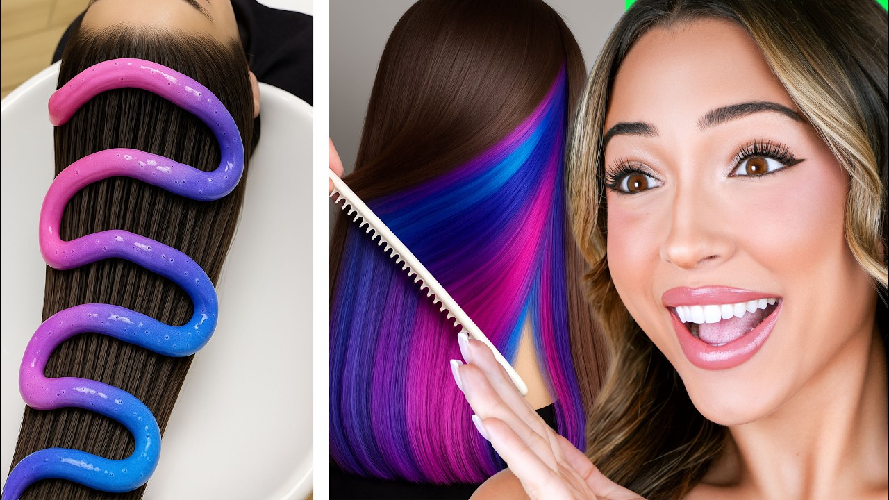 Rainbow Hair Transformations You Wont Believe