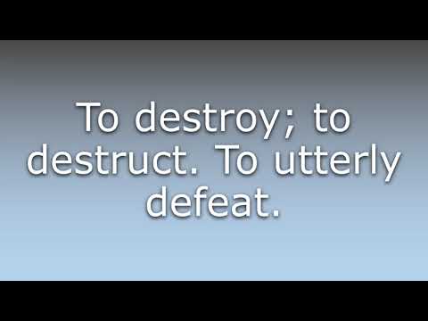 What does Demolish mean?