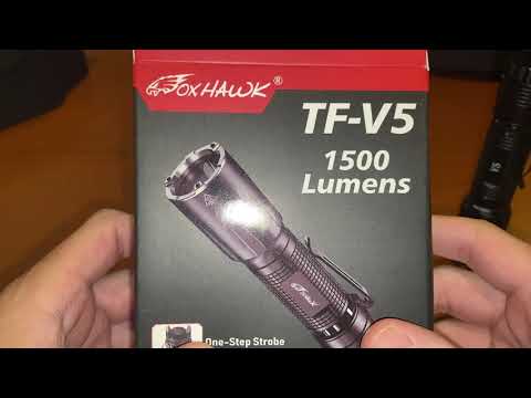 Foxhawk TF-V5 Tactical Flashlight (SST-40): Review & Beamshots - 18650 ...