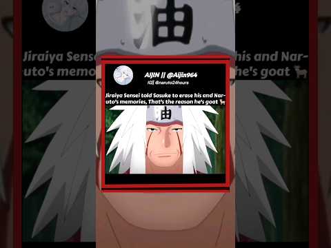 Jiraiya Sensei know everything that's why he is a legend 😍🔥