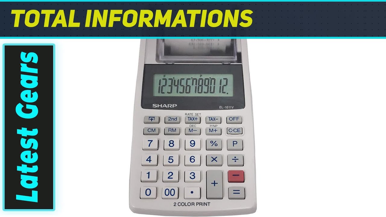 Sharp EL-1611V: The Best Cordless Printing Calculator for Tax & More!