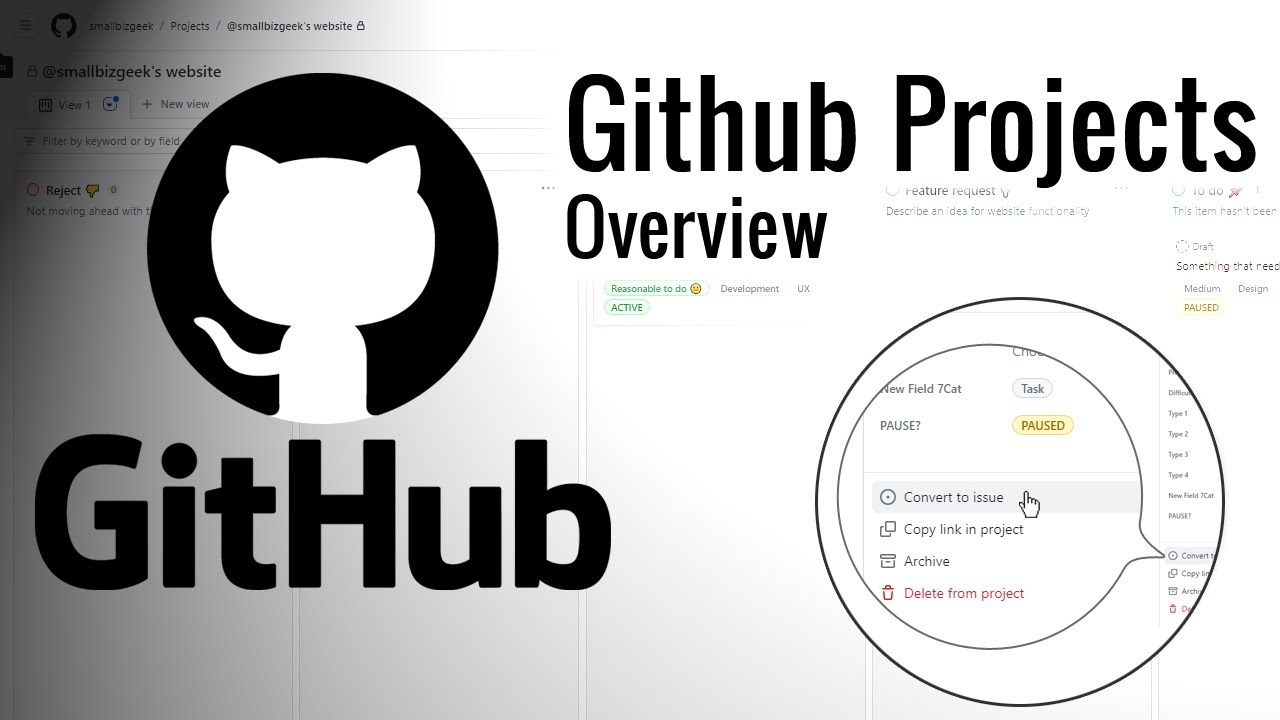 Github Projects - Simpler Web Project Management (Free)