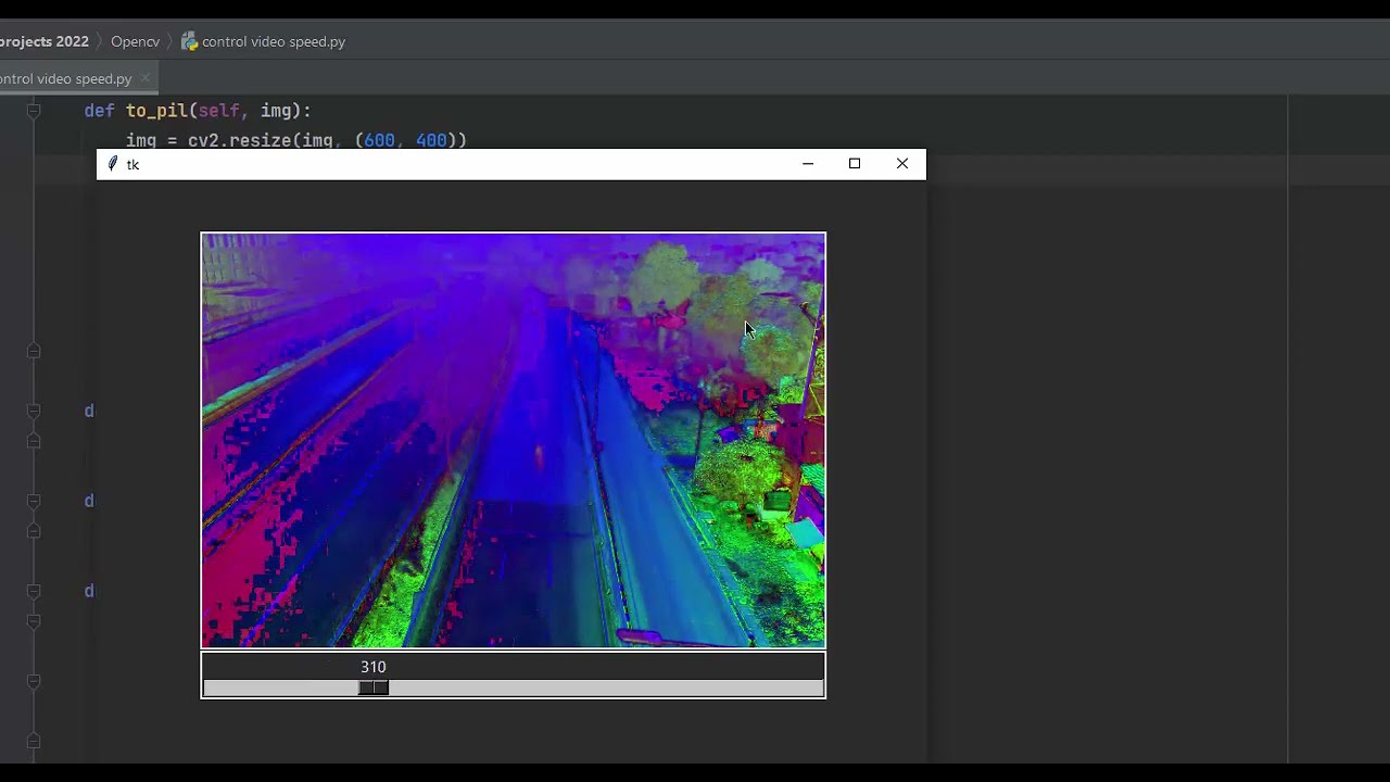 Opencv with timeline, using trackbar controller