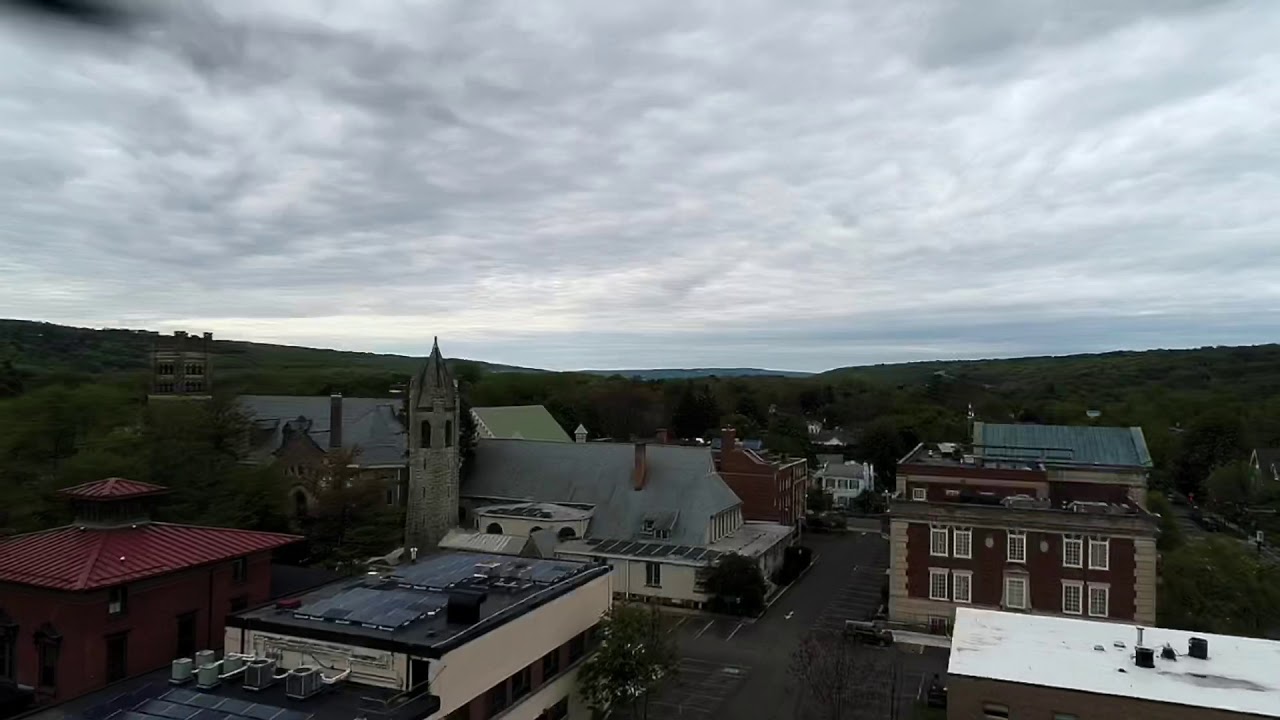 Downtown Ithaca NY Drone Video : May 18, 2019 (Ithaca commons)