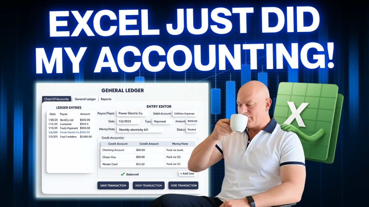Build a Complete General Ledger Accounting System in Excel