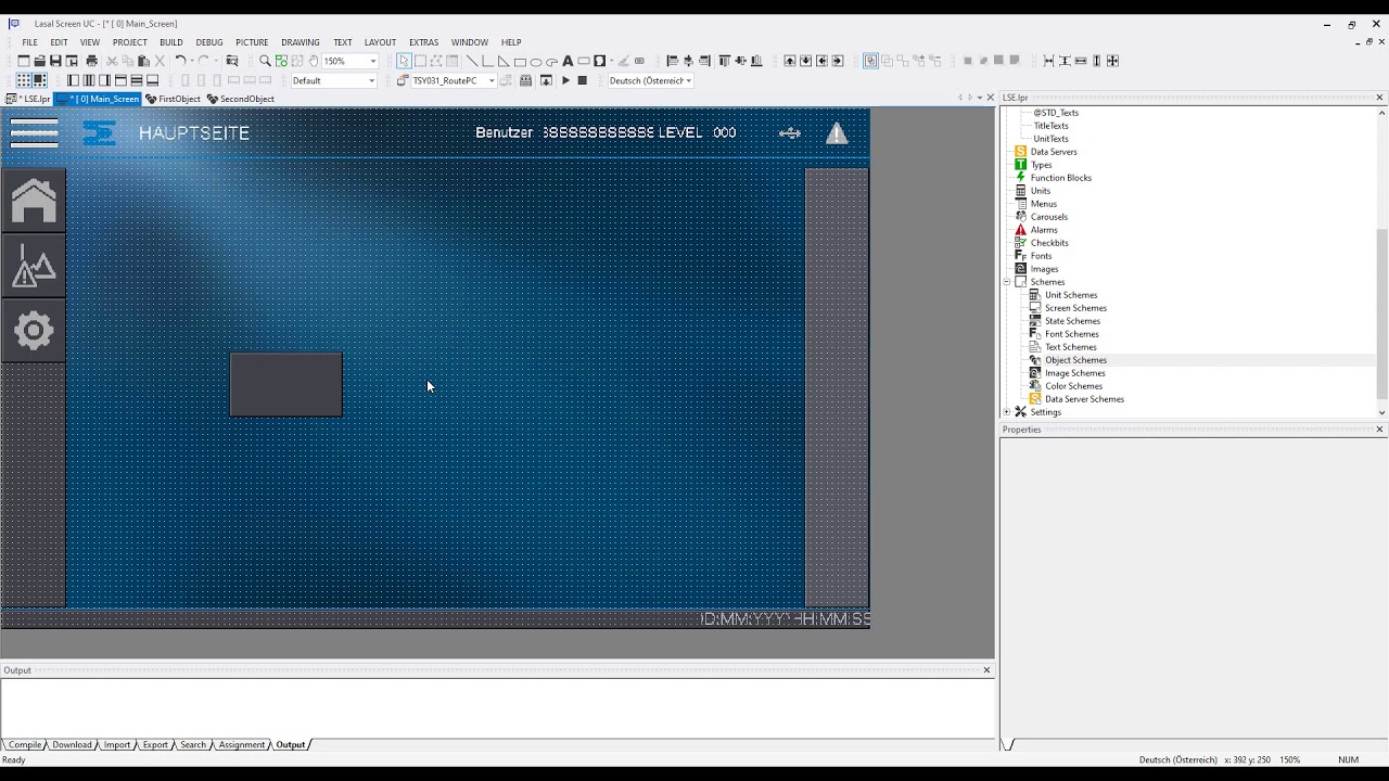 6.0 LASAL SCREEN - ObjectScheme (deutsch)