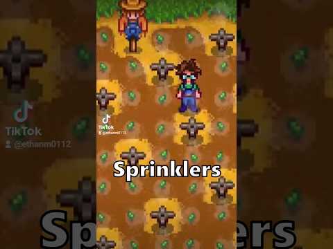 STOP Sleeping On Basic Sprinklers 💧#sdvtips #sdvguide #sdv #stardew #stardewvalley #tips #tricks