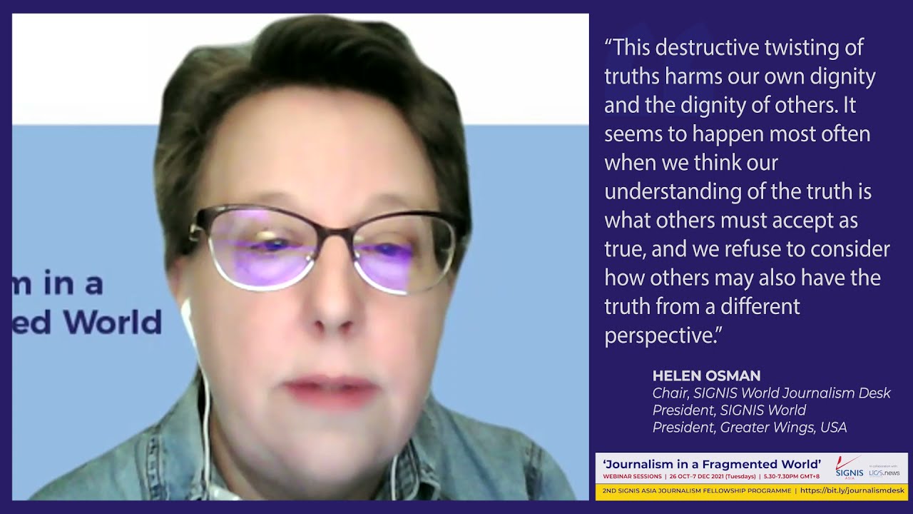 Journalism in a Fragmented World Introduction Quote